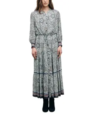 Gerard Darel Cyril Printed Viscose Maxi Dress