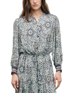 Gerard Darel Cyril Printed Viscose Maxi Dress