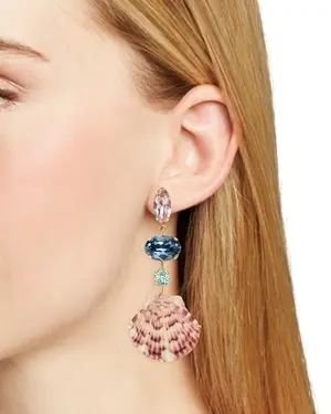 JENNIFER BEHR Ula Shell Drop Earrings