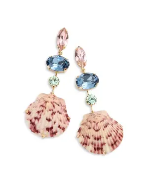 JENNIFER BEHR Ula Shell Drop Earrings
