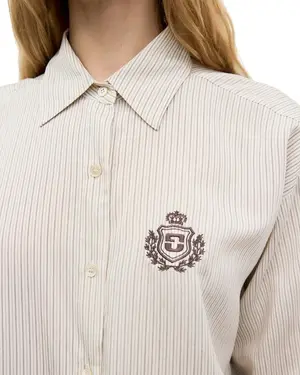 Gerard Darel Lys Logo Button Front Blouse