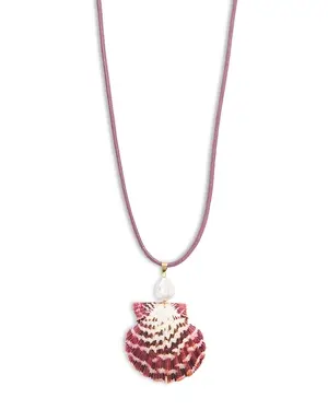 JENNIFER BEHR Adriel Necklace With Natural Shell Pendant - Cala