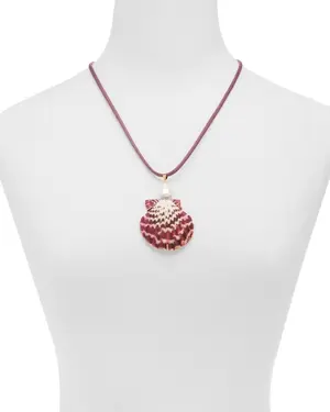 JENNIFER BEHR Adriel Necklace With Natural Shell Pendant