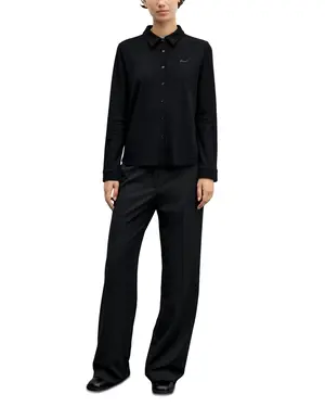 Gerard Darel Bambi Wool Button Front Shirt