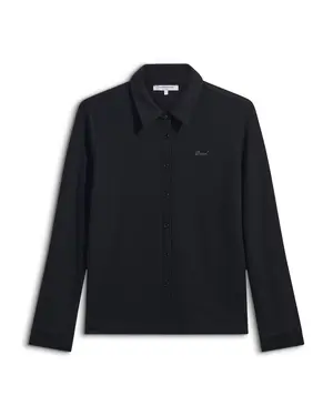 Gerard Darel Bambi Wool Button Front Shirt