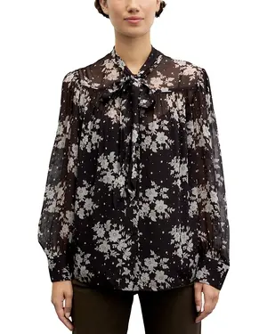 Gerard Darel Loa Tie Neck Blouse
