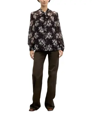 Gerard Darel Loa Tie Neck Blouse