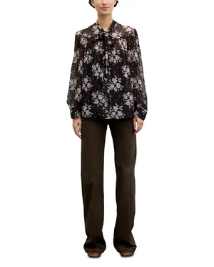 Gerard Darel Loa Tie Neck Blouse