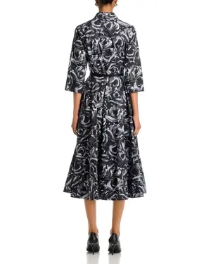 Michael Kors Printed Cotton Shirt Dress