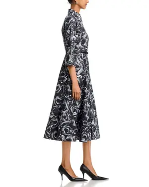 Michael Kors Printed Cotton Shirt Dress
