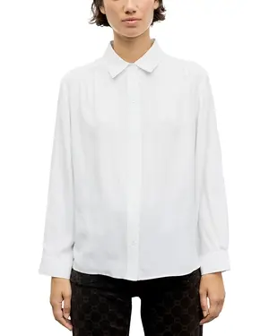 Gerard Darel Lilie Button Front Shirt - Ecru
