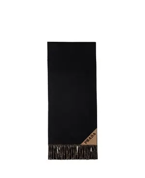 Prada Double Cashmere Scarf - Slate/anthracite