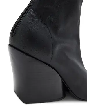Proenza Schouler Slant Stretch Leather Ankle Boots