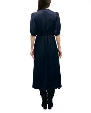 Gerard Darel Puffed Sleeve Midi Dress