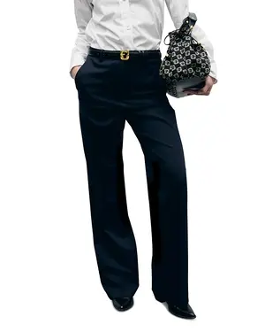 Gerard Darel Megan Wide Leg Pants - Navy