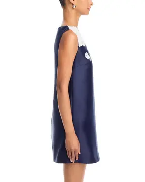 SELF-PORTRAIT Taffeta Lace Mini Dress