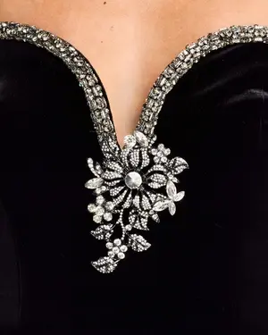 SELF-PORTRAIT Velvet Maxi Dress