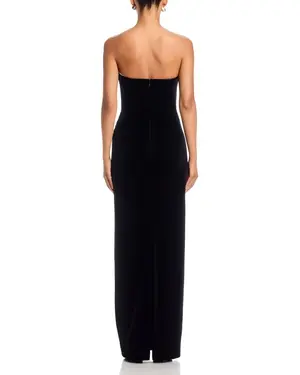 SELF-PORTRAIT Velvet Maxi Dress
