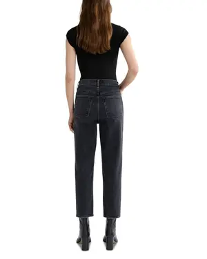 AGOLDE 90s Pinch Waist High Rise Ankle Straight Jeans - Radius