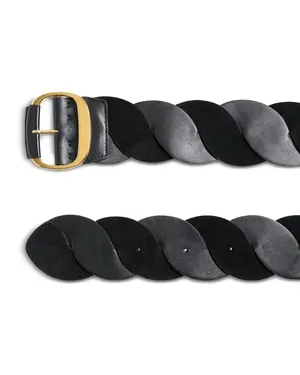Altuzarra Twist Braid Leather Belt - Black