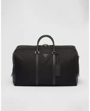 Prada Re-nylon And Saffiano Leather Duffle Bag