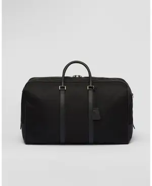 Prada Re-nylon And Saffiano Leather Duffle Bag