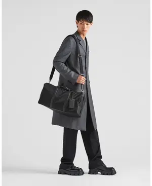 Prada Re-nylon And Saffiano Leather Duffel Bag