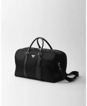 Prada Re-nylon And Saffiano Leather Duffel Bag