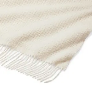 SFERRA Terranova Merino Wool Decorative Throw - Ivory