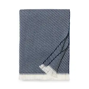 SFERRA Terranova Merino Wool Decorative Throw - Navy