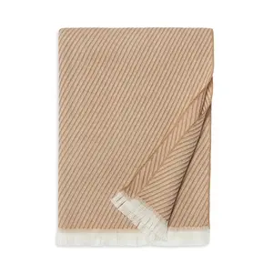 SFERRA Terranova Merino Wool Decorative Throw Sand