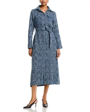 AREA STARS Oakley Tweed Shirtdress