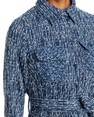 AREA STARS Oakley Tweed Shirtdress