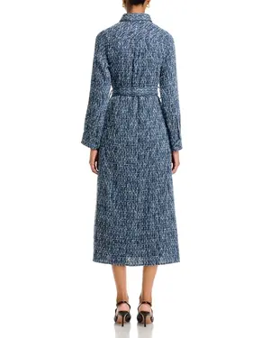 AREA STARS Oakley Tweed Shirtdress
