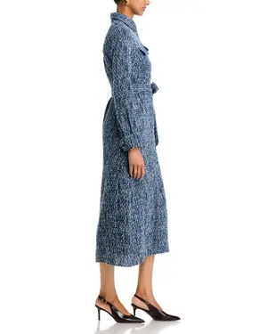 AREA STARS Oakley Tweed Shirtdress