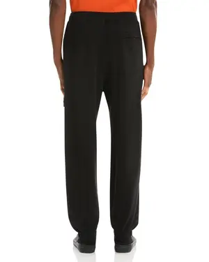 Stone Island Felpa Loose Fit Solid Cotton Sweatpants