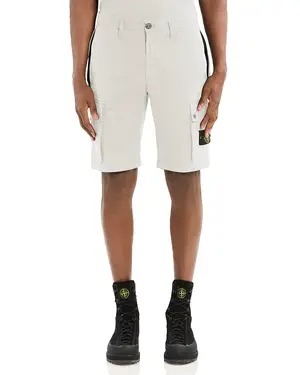 Stone Island Slim Fit Cargo Shorts - Ivory