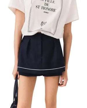 Maje Layered Effect Suit Shorts