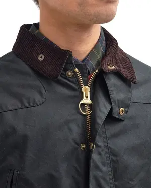 Barbour Reelin Cotton Wax Jacket - Sage