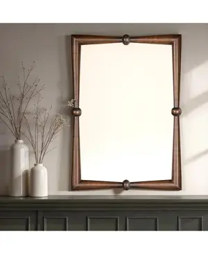 ROWENA INTERIORS Modern Mango Wood Wall Mirror