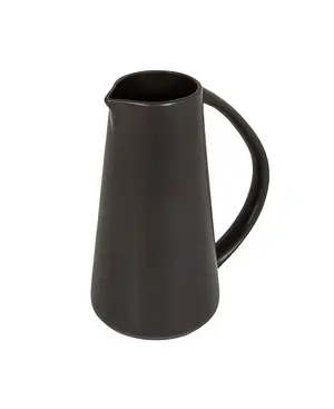 OLIVE GROVE Modern Stoneware Pitcher - Black