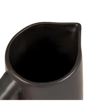 OLIVE GROVE Modern Stoneware Pitcher - Black