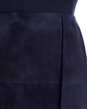 Co Leather Scarf Pleat Skirt