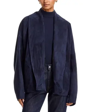 Co Leather Wrap Jacket