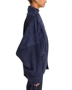 Co Leather Wrap Jacket