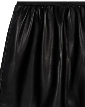 Maje Jozeblack Short Leather Skirt
