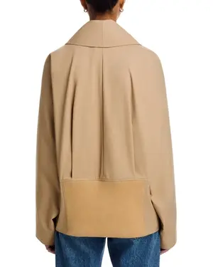 Co Cotton Blend Wrap Jacket