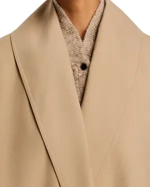 Co Cotton Blend Wrap Jacket