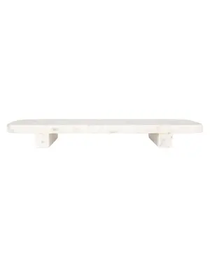 OLIVE GROVE Marble Footed Serving Pedestal