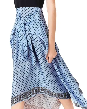 Maje Layered Effect Scarf Dress